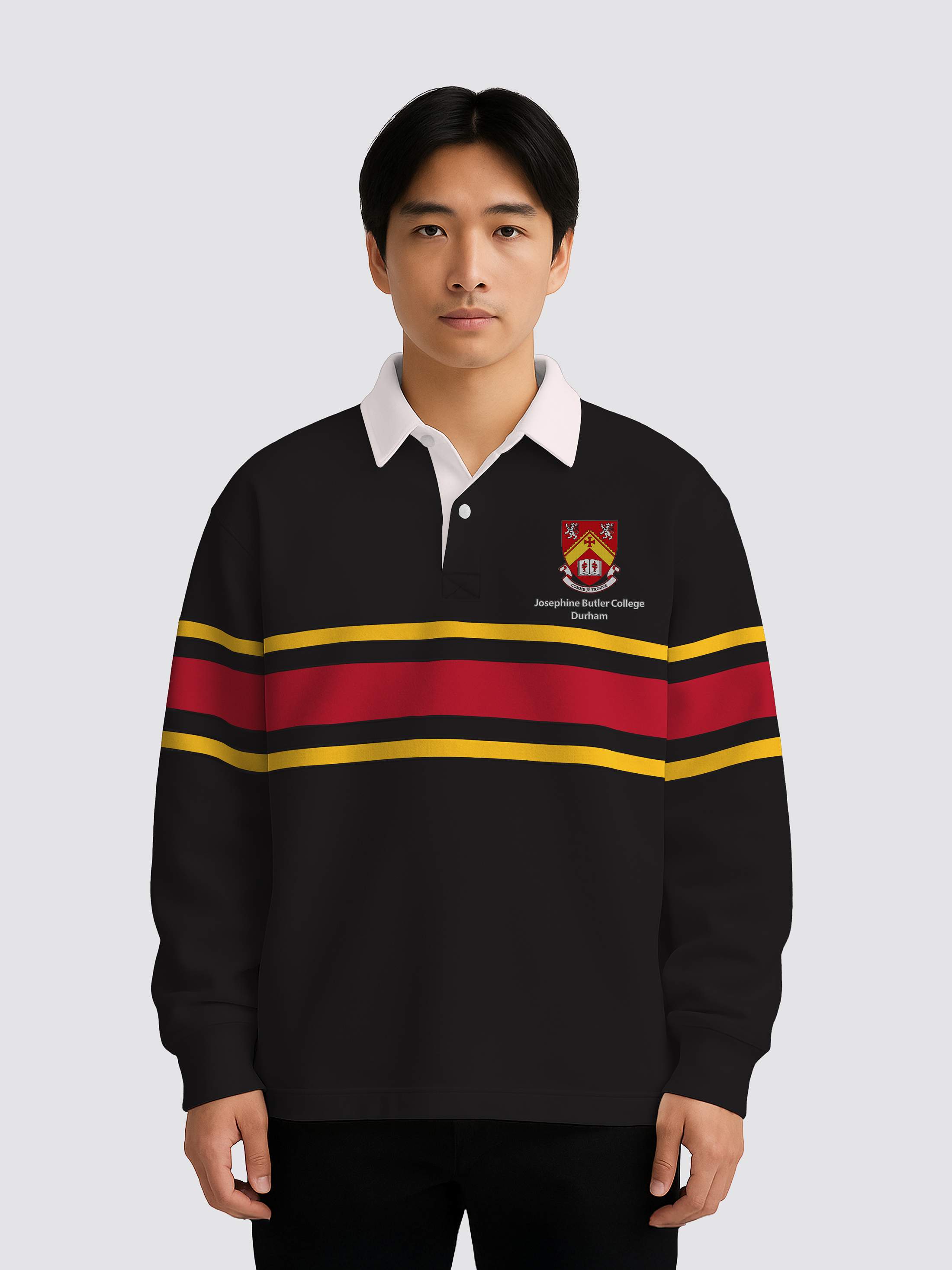 Josephine Butler College Durham JCR Retro Striped Rugby Shirt – REDBIRD ...