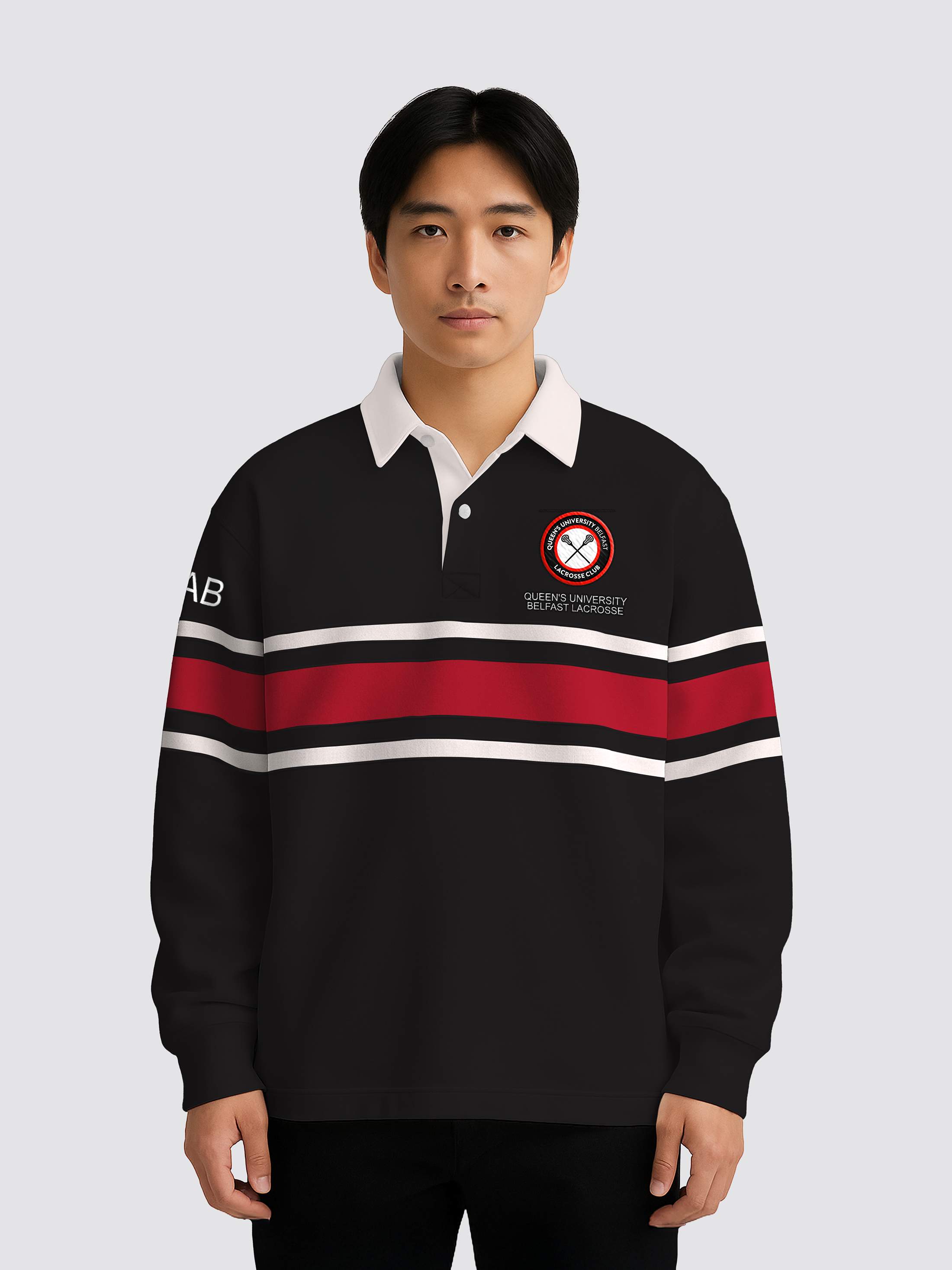 Queen's Belfast Lacrosse Club Retro Striped Rugby Shirt – REDBIRD APPAREL